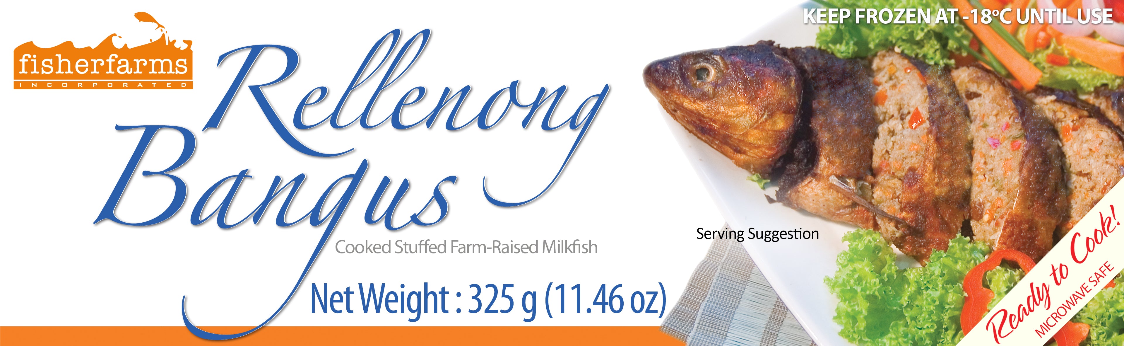 Fisherfarms Rellenong Bangus (Cooked Stuffed Farm-Raised Milkfish) 325 ...