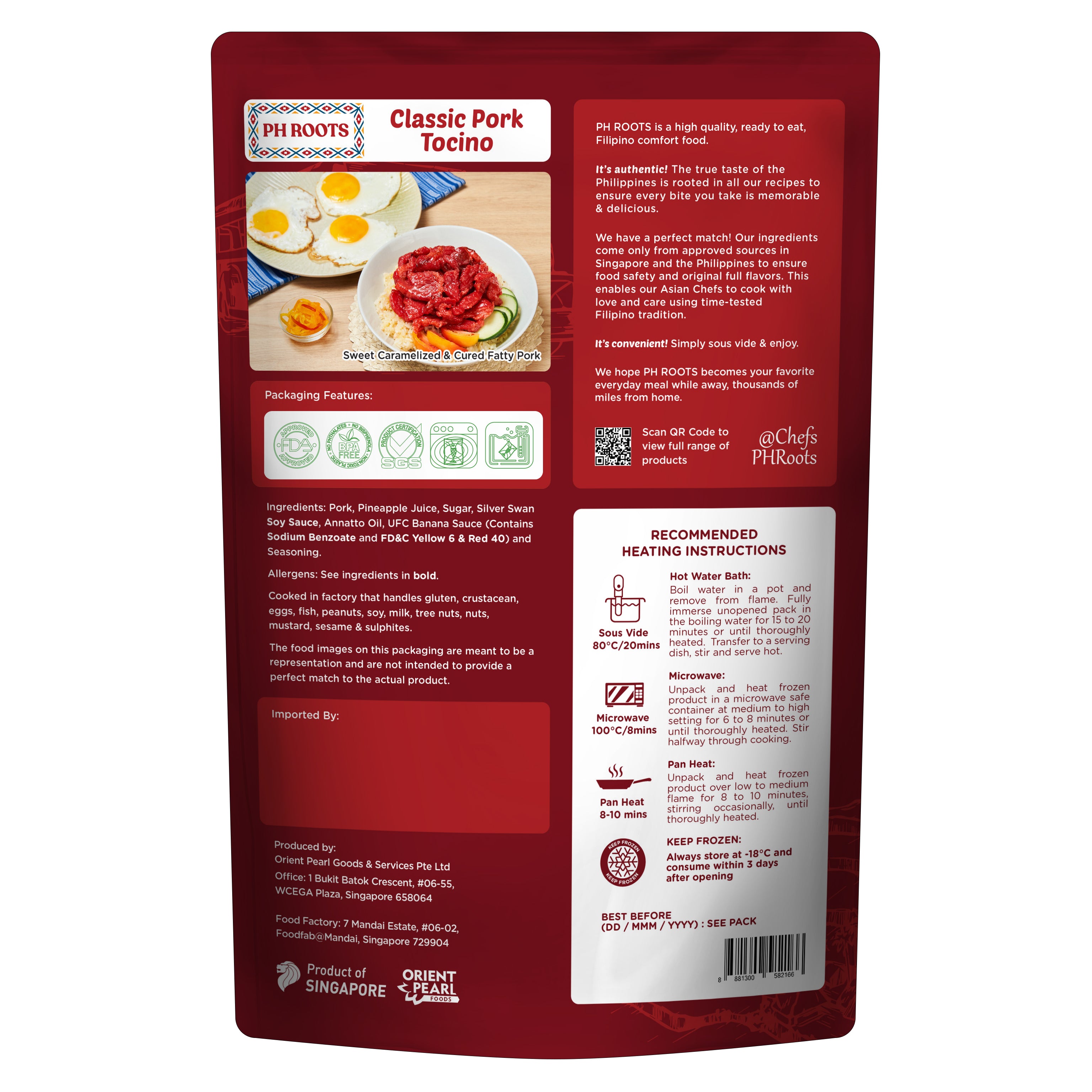 PH Roots Classic Pork Tocino 500g – COO Foods