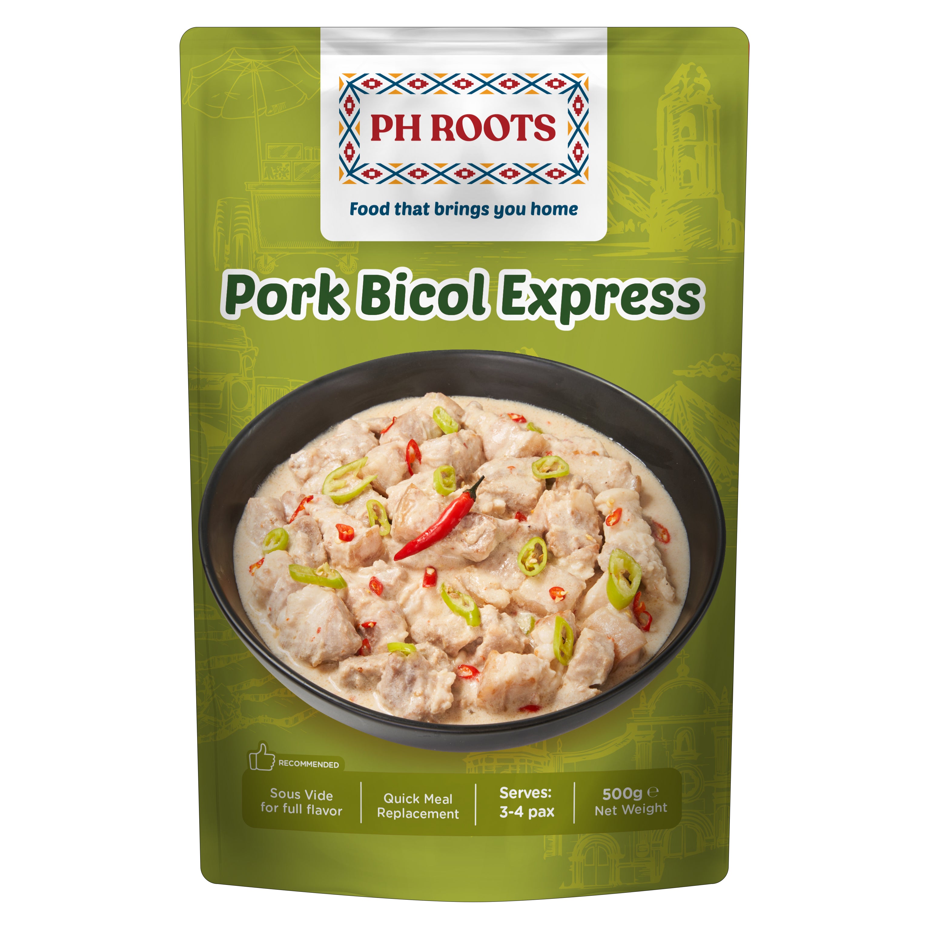 PH Roots Pork Bicol Express 500g – PHROOTS