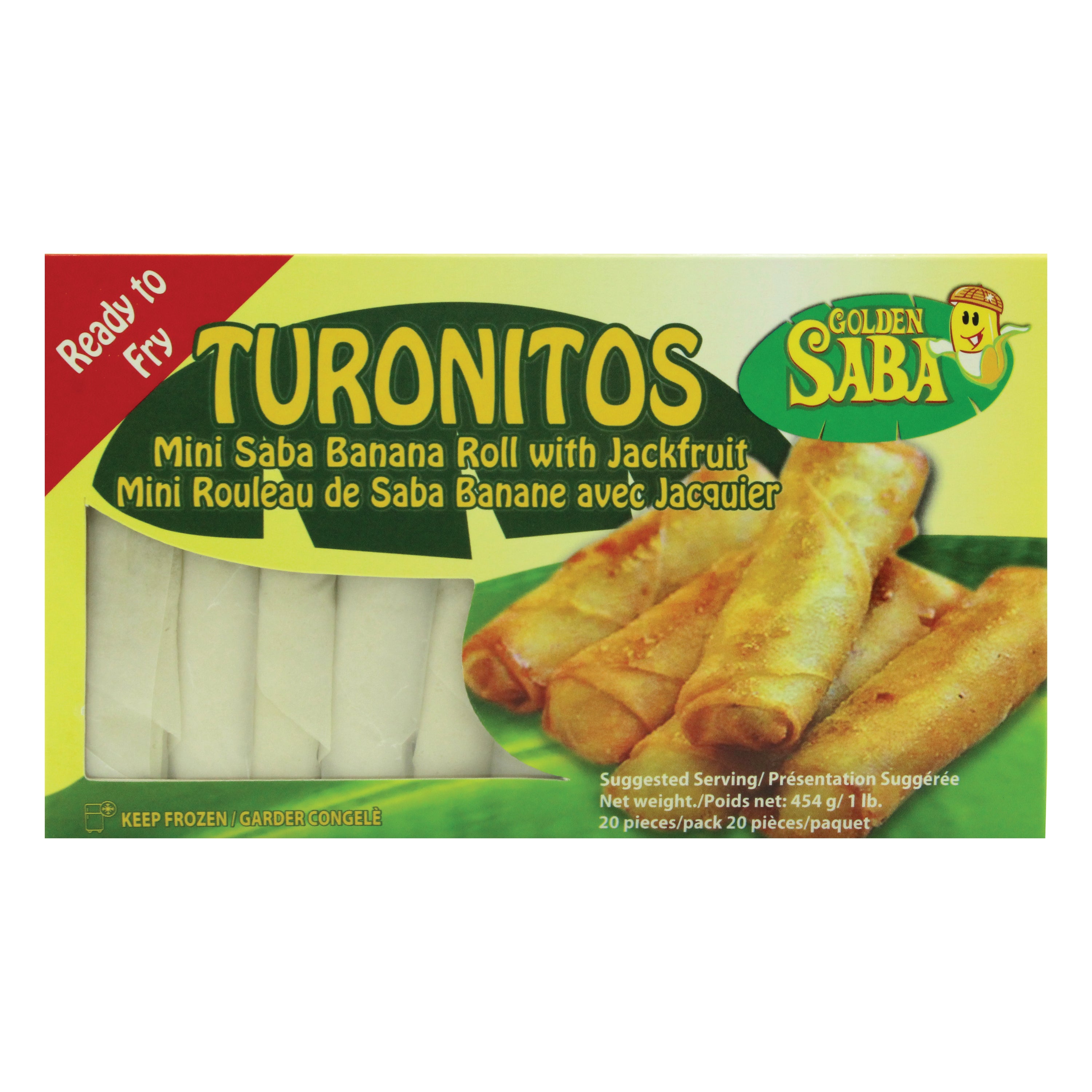 Golden Saba Turonitos (Mini Saba Banana Roll with Jackfruit) 454g – PHROOTS