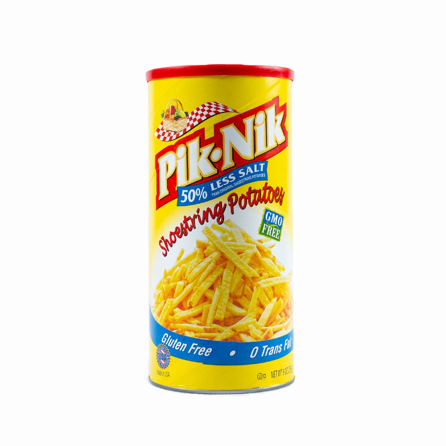 Pik-Nik 50% Less Salt Shoestring Potatoes 9oz – PHROOTS